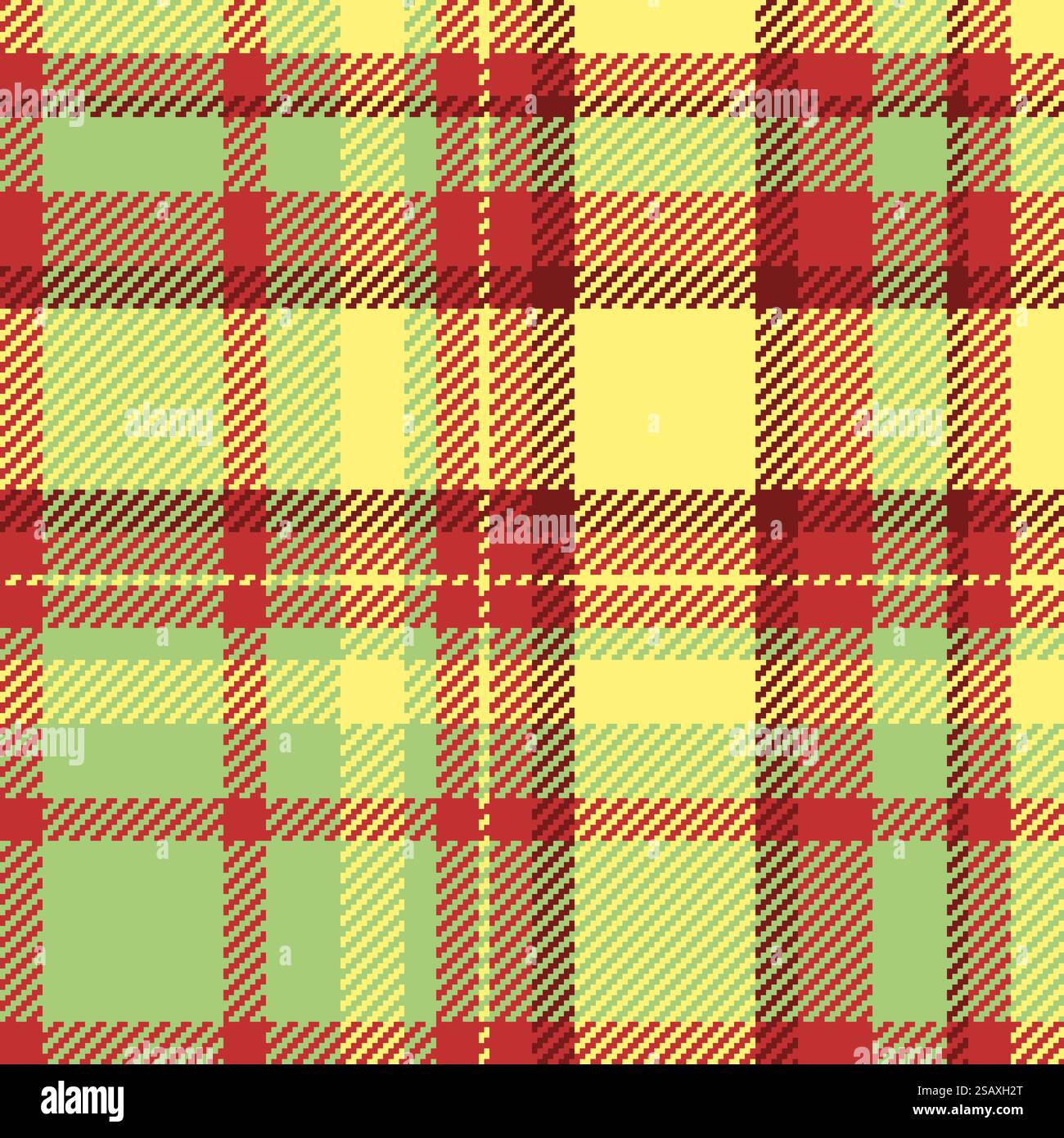 Punk check vector pattern, day plaid tartan texture. Autumn fabric ...