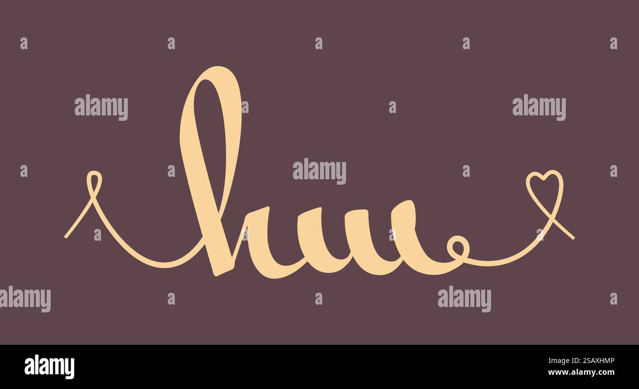 HM initial wedding monogram calligraphy vector illustration. Hand drawn ...