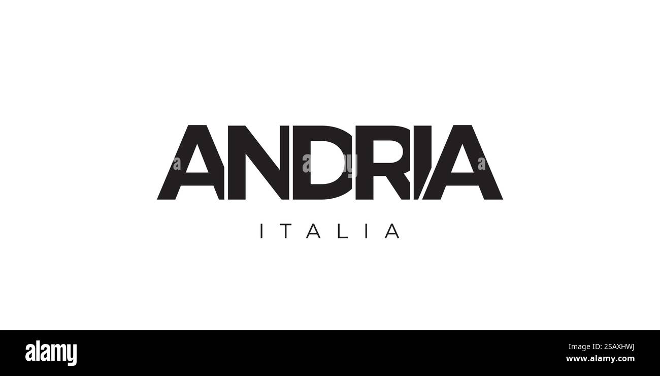 Andria in the Italia emblem for print and web. Design features ...