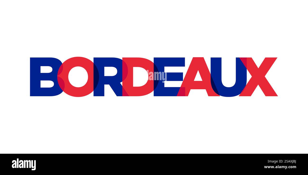 Bordeaux in the France emblem for print and web. Design features ...