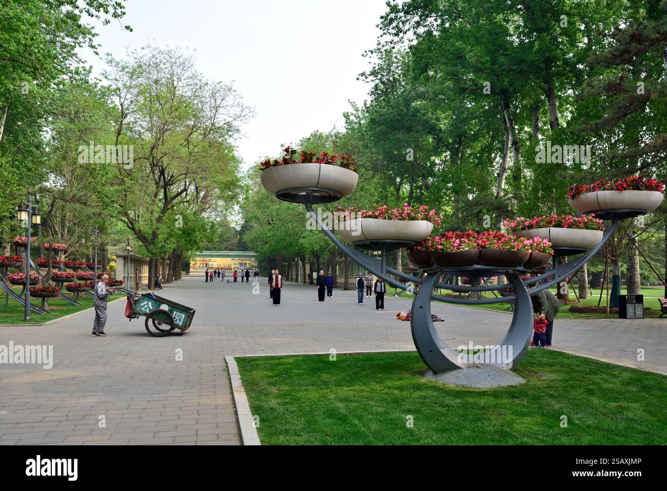 Temple of the Sun (Ritan Park) in Spring, in Chaoyang District in ...