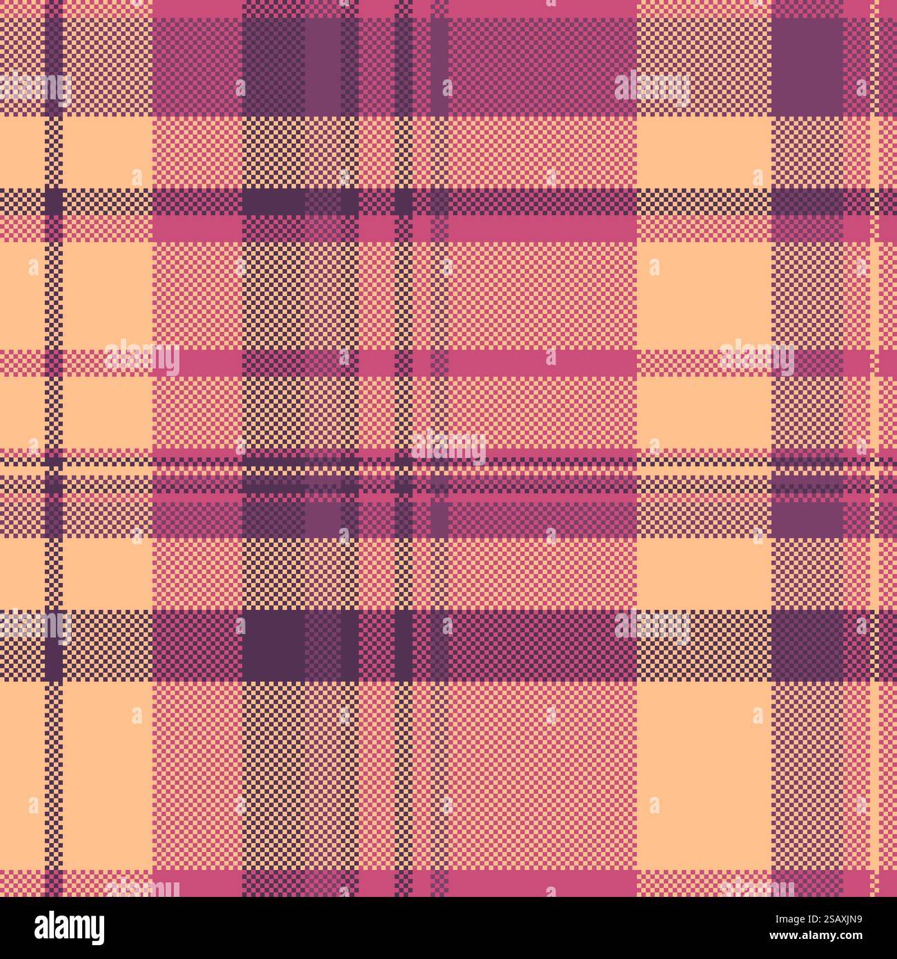 Clothing seamless texture textile, cotton fabric plaid vector. Flowing ...