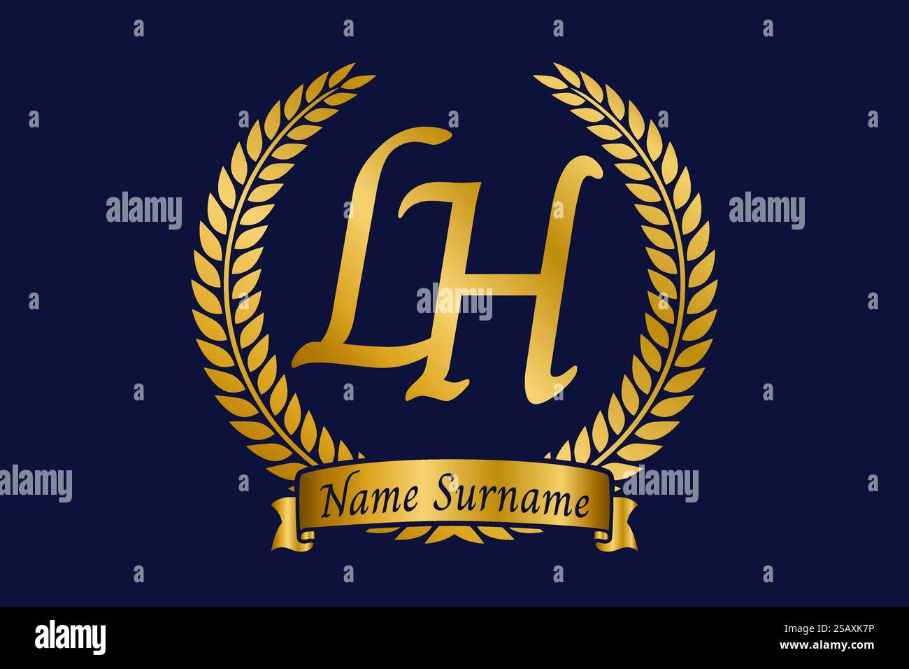 Letter lh logo hi-res stock photography and images - Alamy