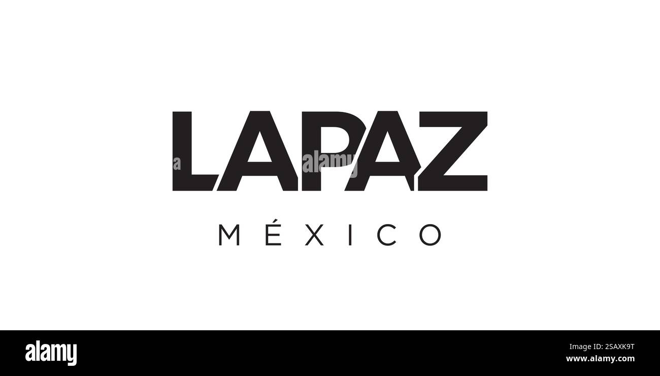 La Paz in the Mexico emblem for print and web. Design features ...