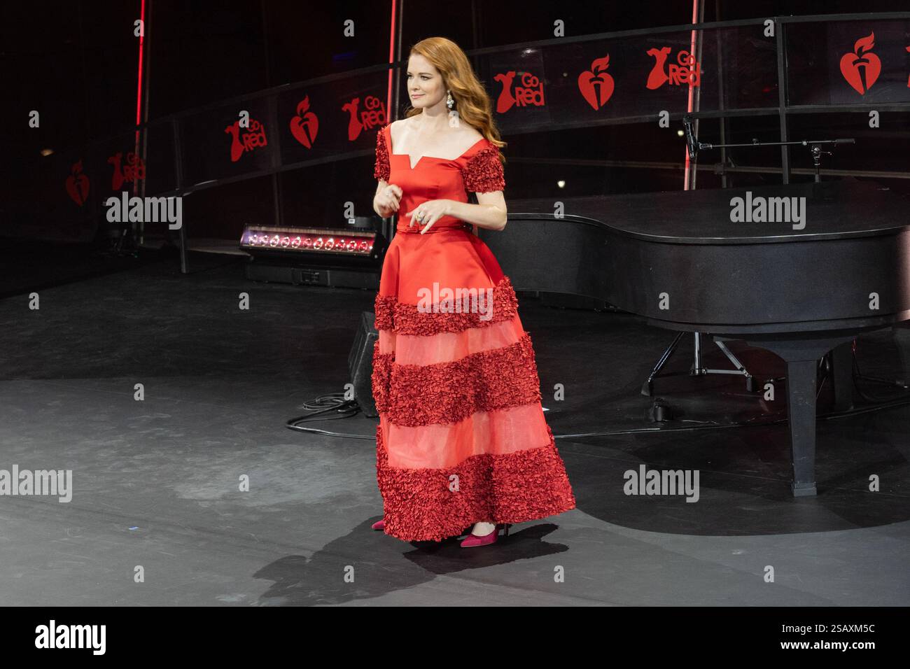 New York, NY, 30 January 2025: Sarah Drew wearing dress by Remi Al Ali ...