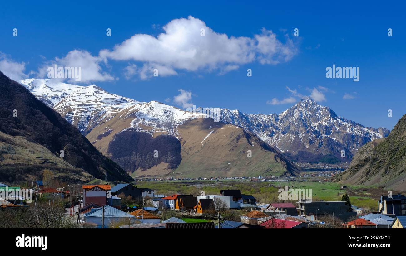 Stepansminda is a small town in the north-east of Georgia. Mount ...