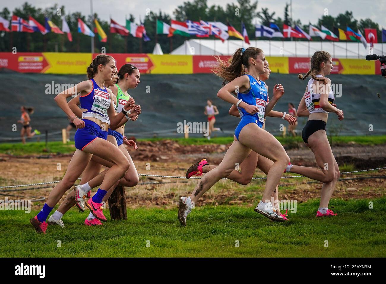 ANTALYA, TURKIYE - DECEMBER 08, 2024: Athletes running during European ...
