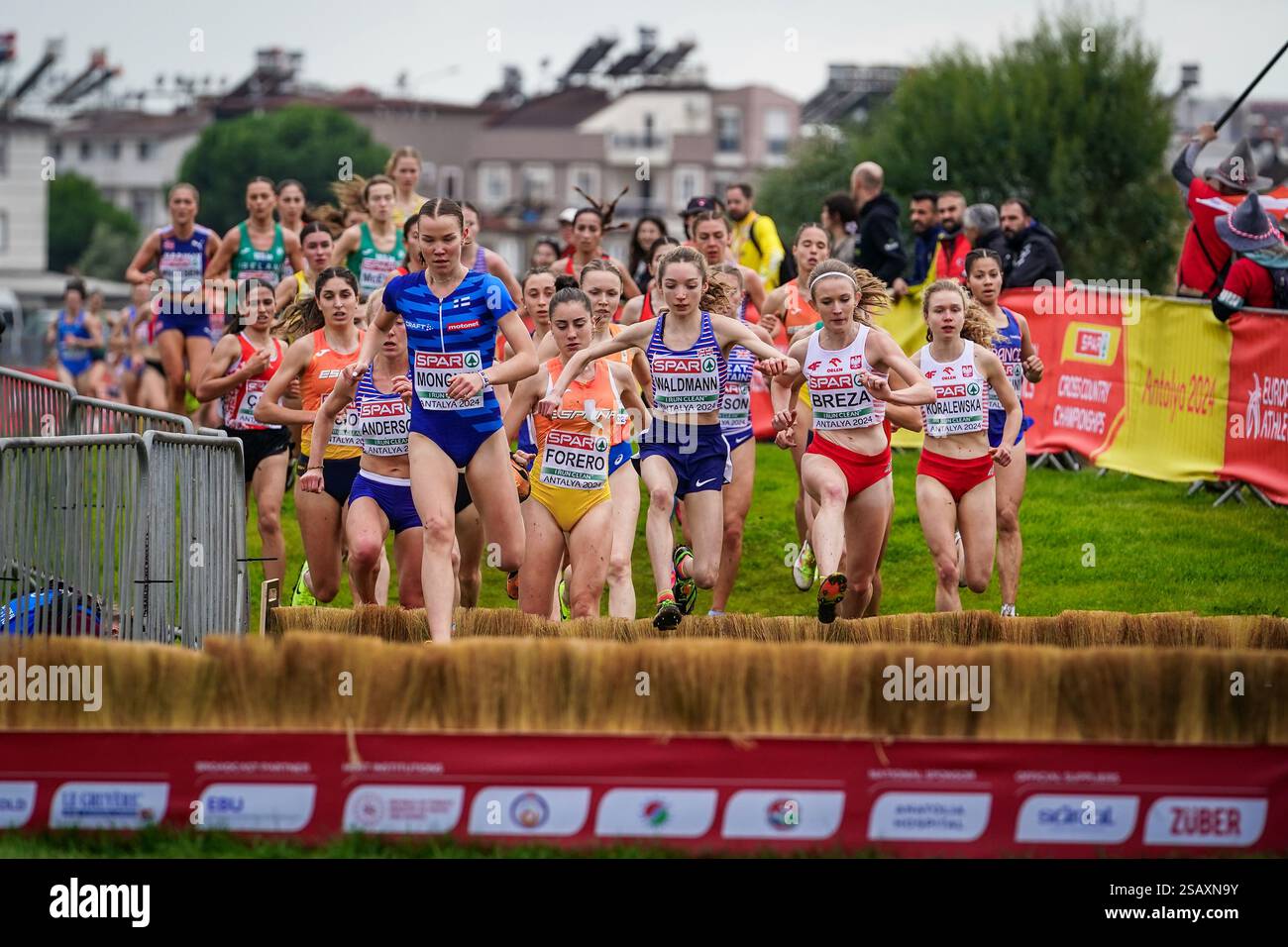 ANTALYA, TURKIYE - DECEMBER 08, 2024: Athletes running during European ...