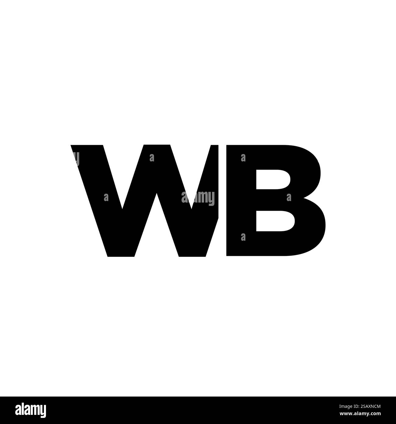 B w logo Stock Vector Images - Alamy