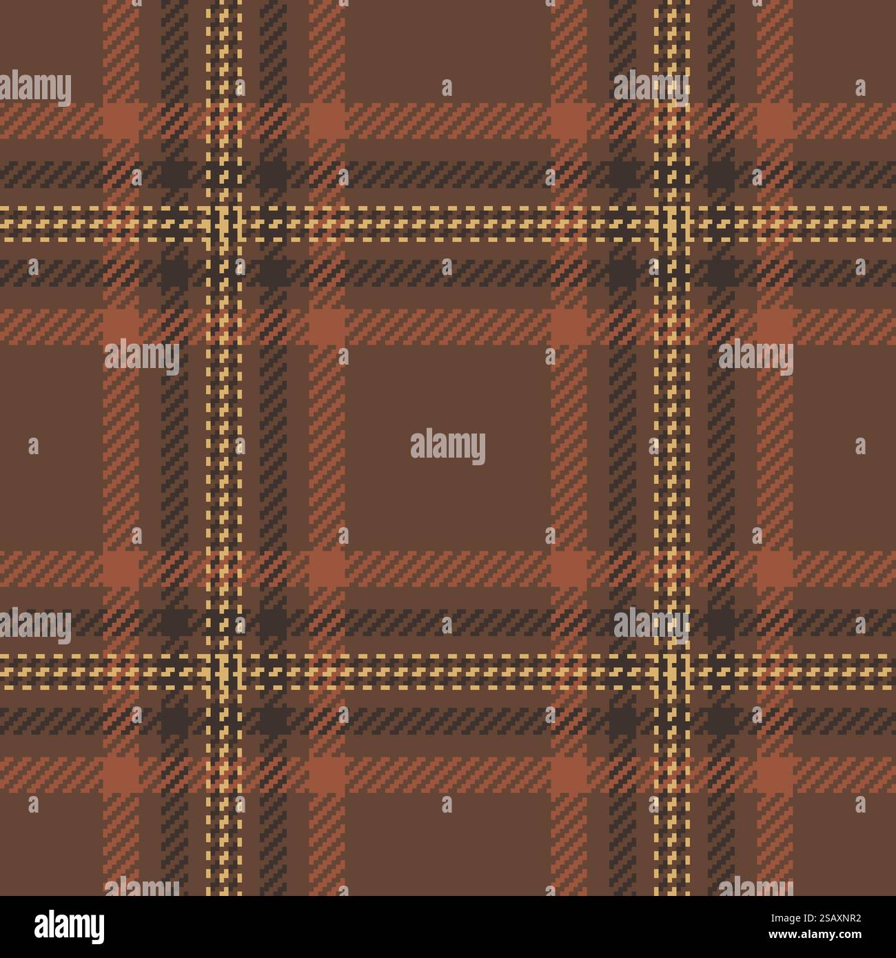 Birthday card plaid check background, scratch texture seamless vector ...