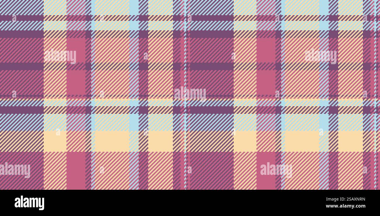 Figure background tartan check, symmetry seamless textile pattern. Layout fabric vector plaid ...