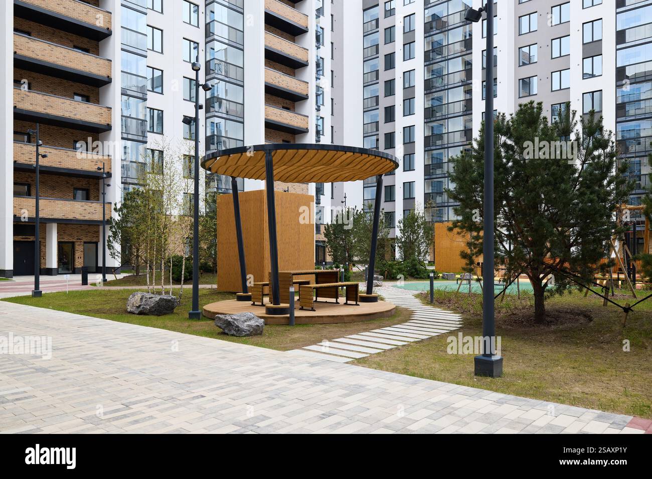 A Modern Community Space is strategically located within an Urban ...