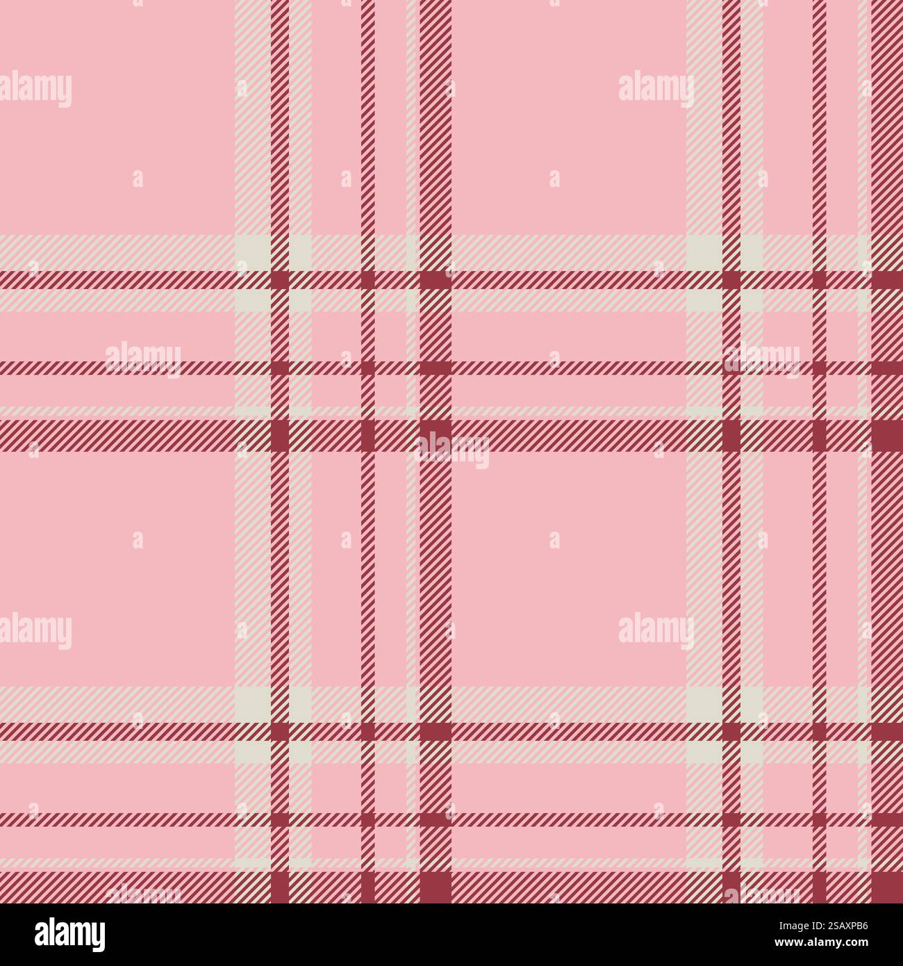 Plaid seamless pattern in pink. Check fabric texture. Vector textile ...