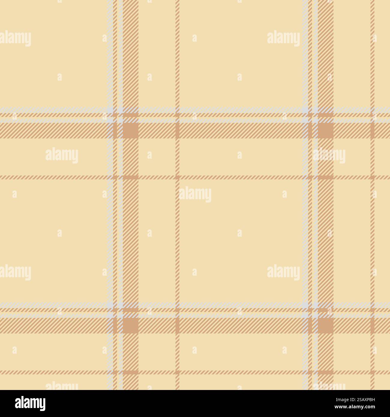 Plaid seamless pattern in yellow. Check fabric texture. Vector textile ...