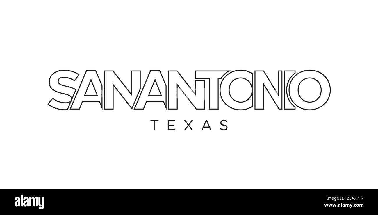San Antonio, Texas, USA typography slogan design. America logo with ...