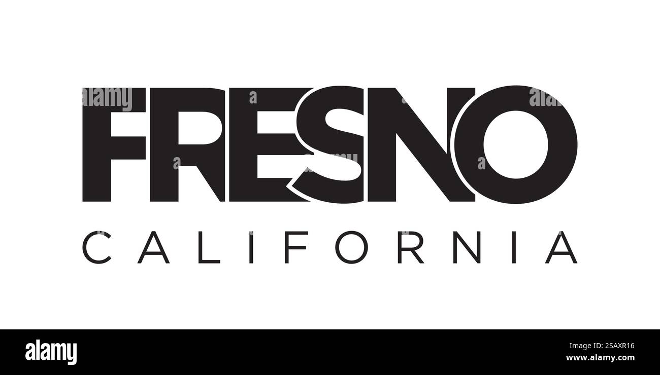 Fresno, California, USA typography slogan design. America logo with ...