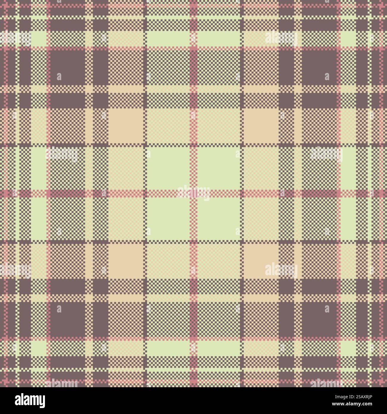 Close up seamless fabric check, cut out plaid texture background. Coat ...