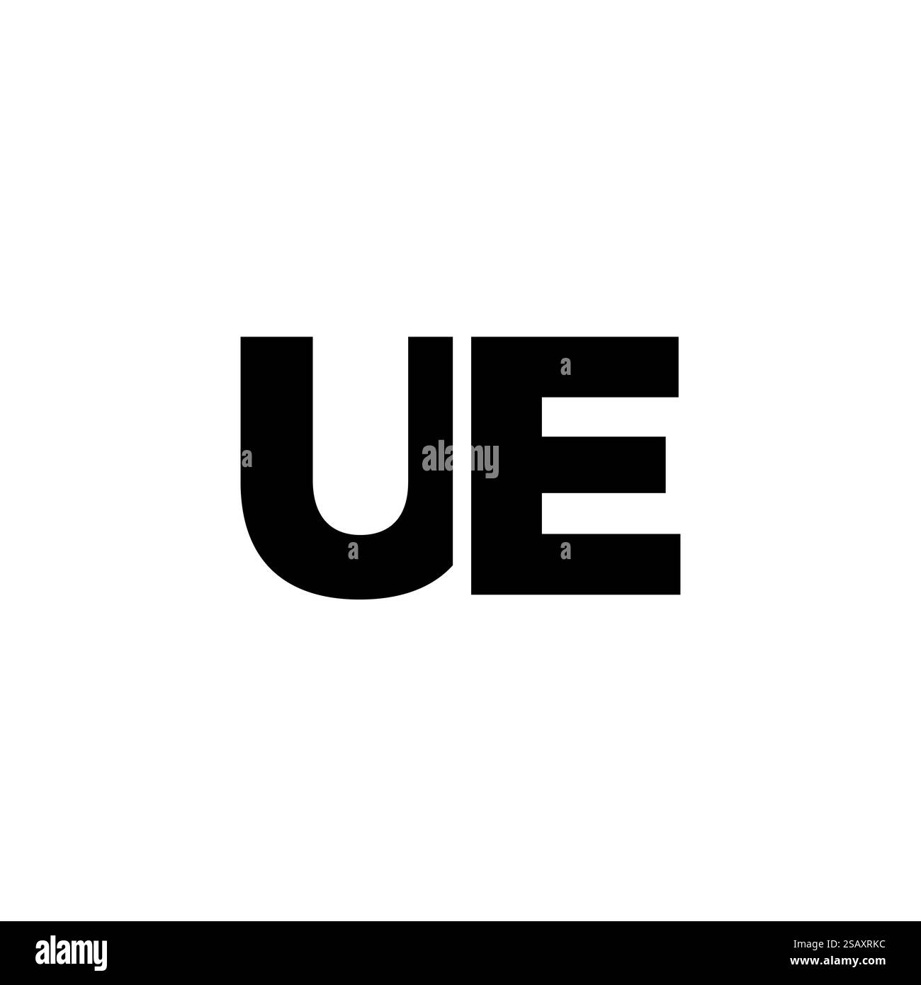 Trendy letter U and E, UE logo design template. Minimal monogram ...