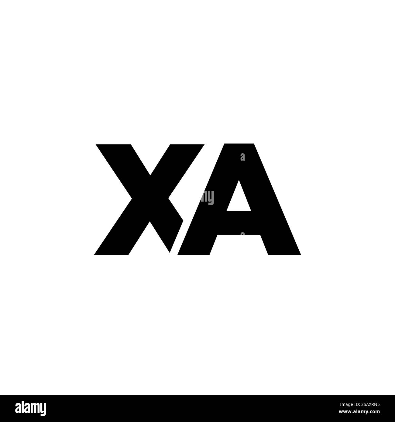 Trendy letter X and A, XA logo design template. Minimal monogram ...