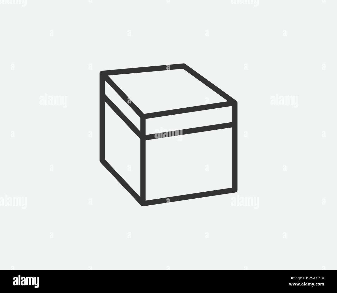 Delivery packaging vector icon. Cargo cardboard box icons. Carton ...