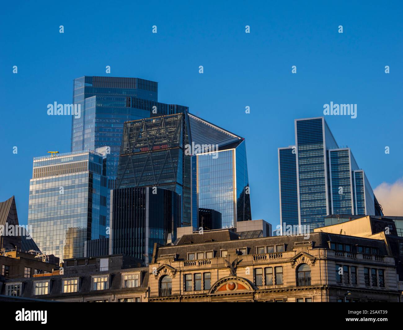Modern Buildings, Skyscrapers, The City of London, London, England, UK ...