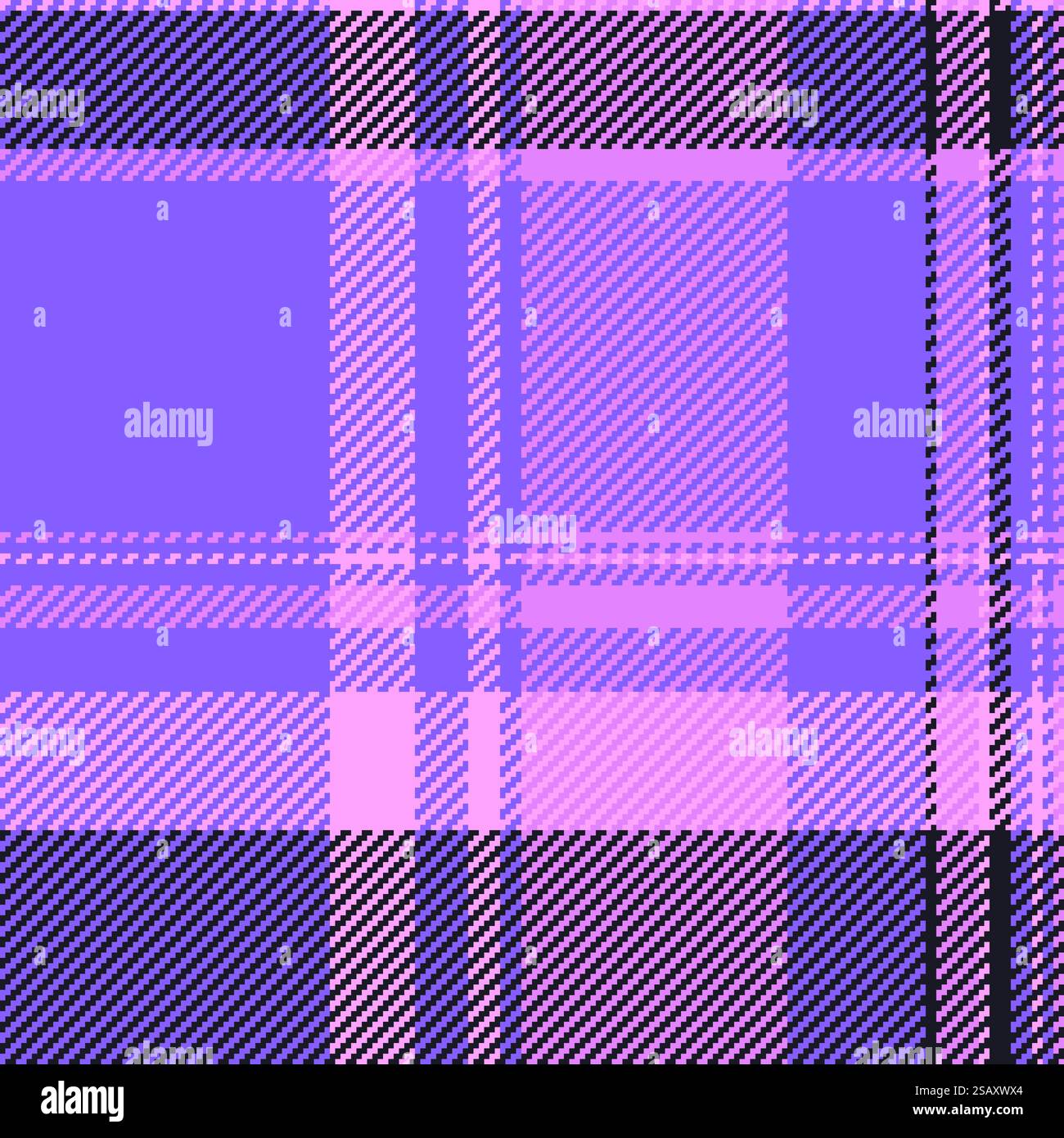 Minimalist seamless plaid fabric, tribal vector pattern background ...
