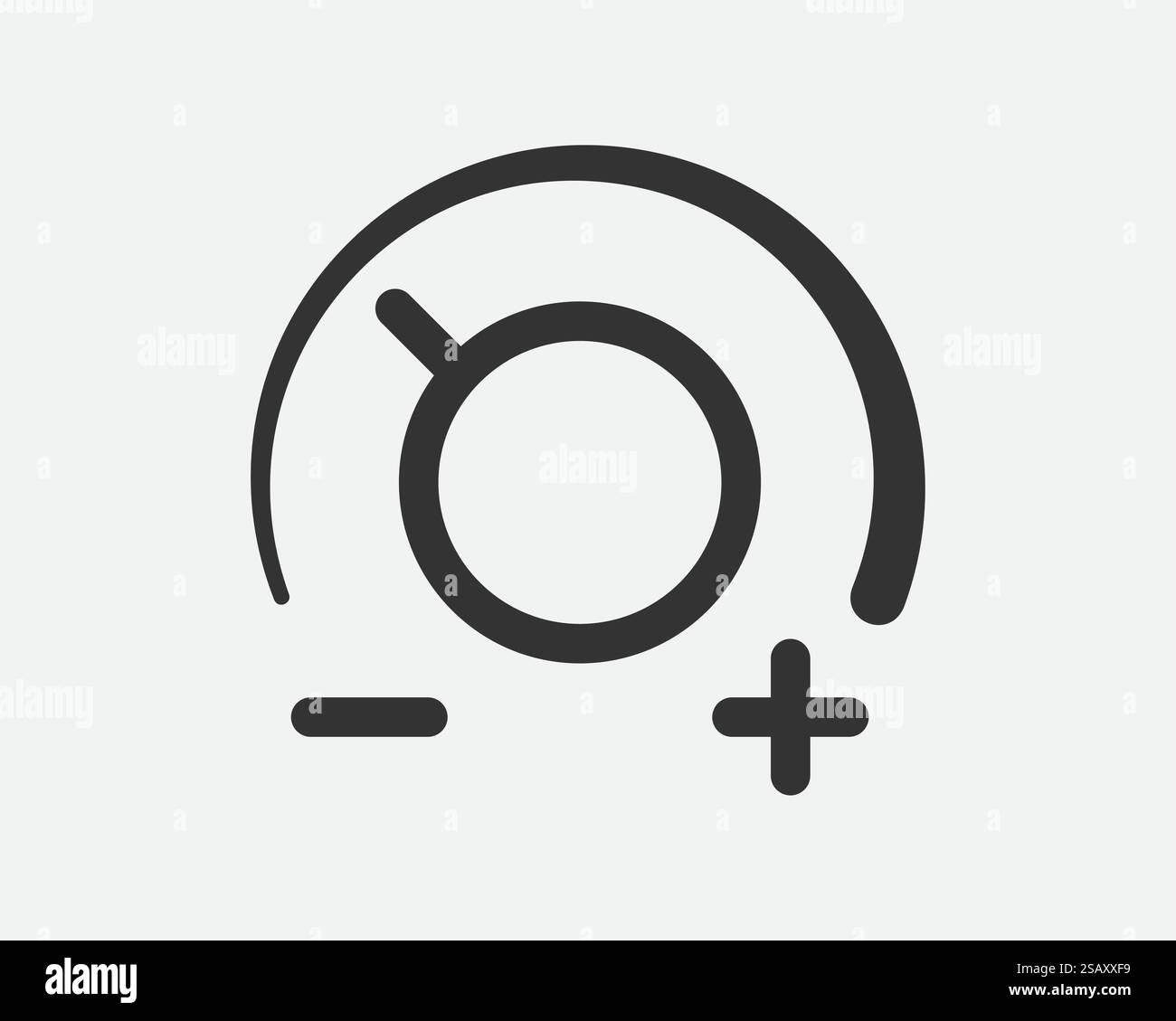 Light dimmer icon line flat trendy design. Electricity lamp saving ...