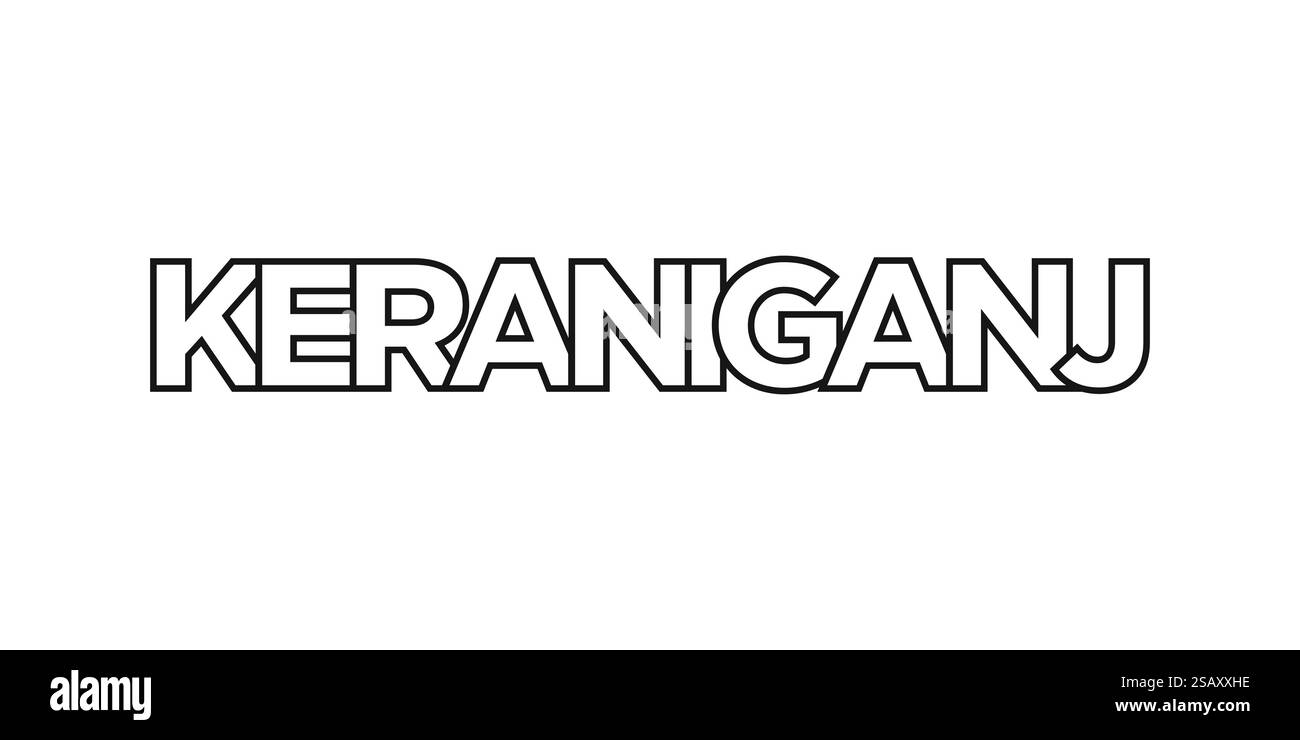 Keraniganj in the Bangladesh emblem for print and web. Design features geometric style, vector ...