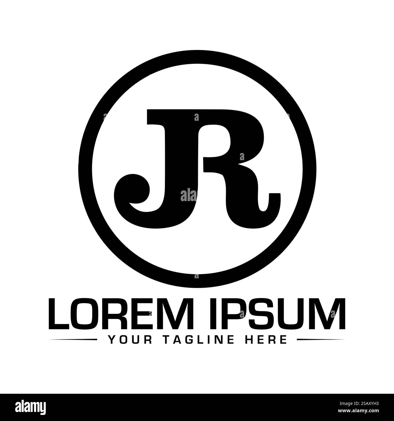JR Logo Design Stock Vector Image & Art - Alamy