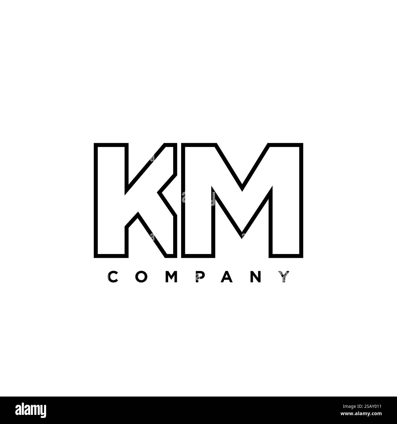 Letter km logo hi-res stock photography and images - Alamy