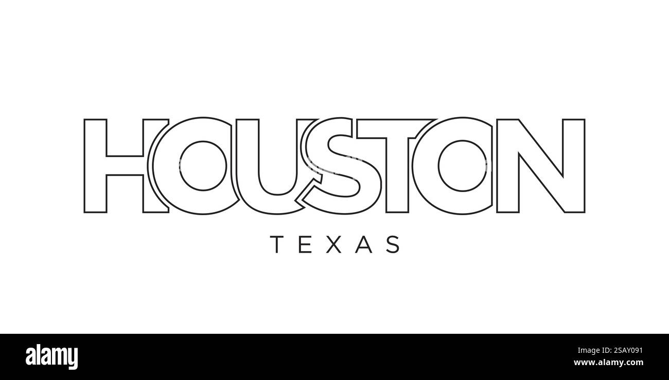 Houston, Texas, USA typography slogan design. America logo with graphic ...