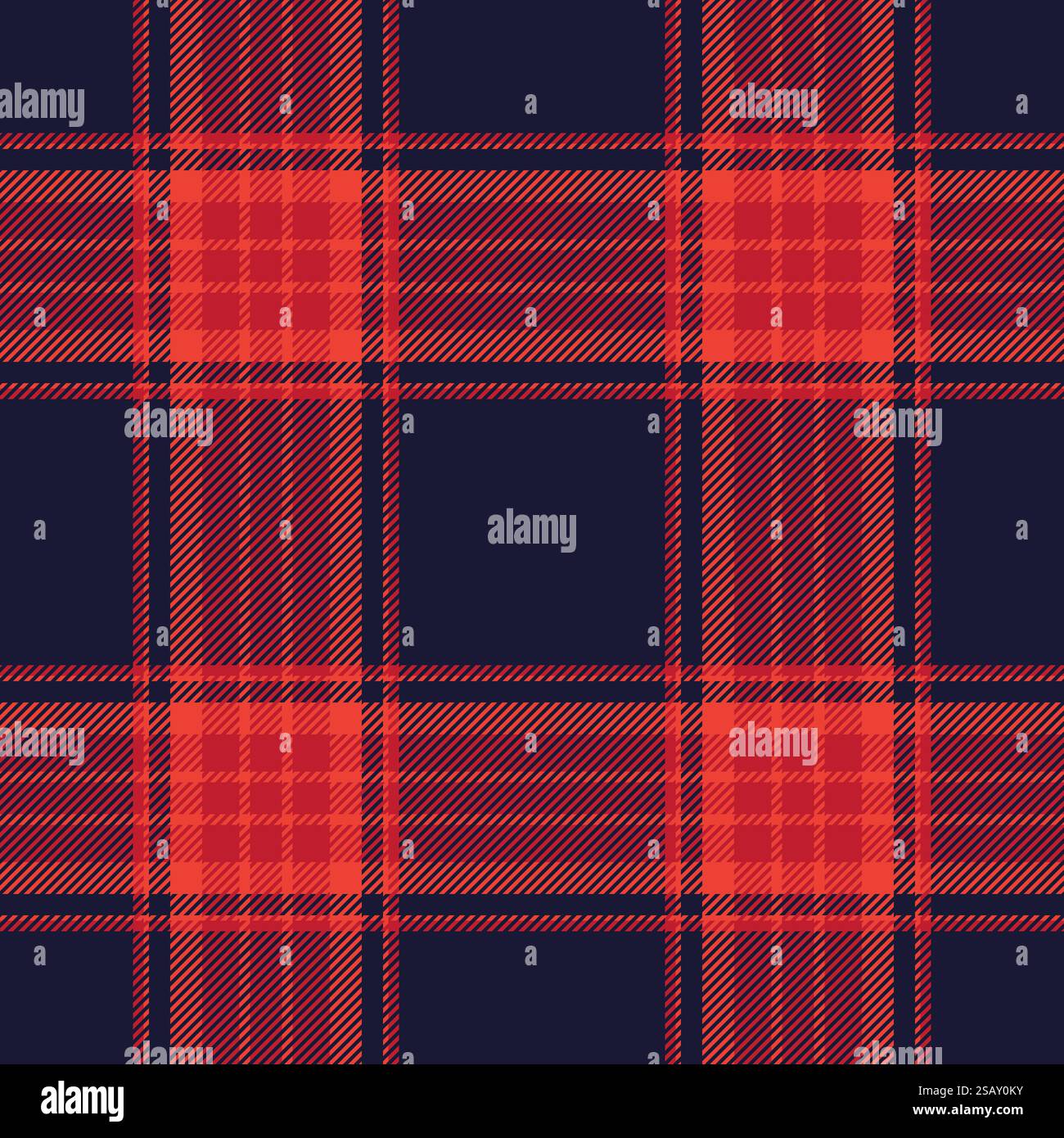 Plaid seamless pattern in red. Check fabric texture. Vector textile ...