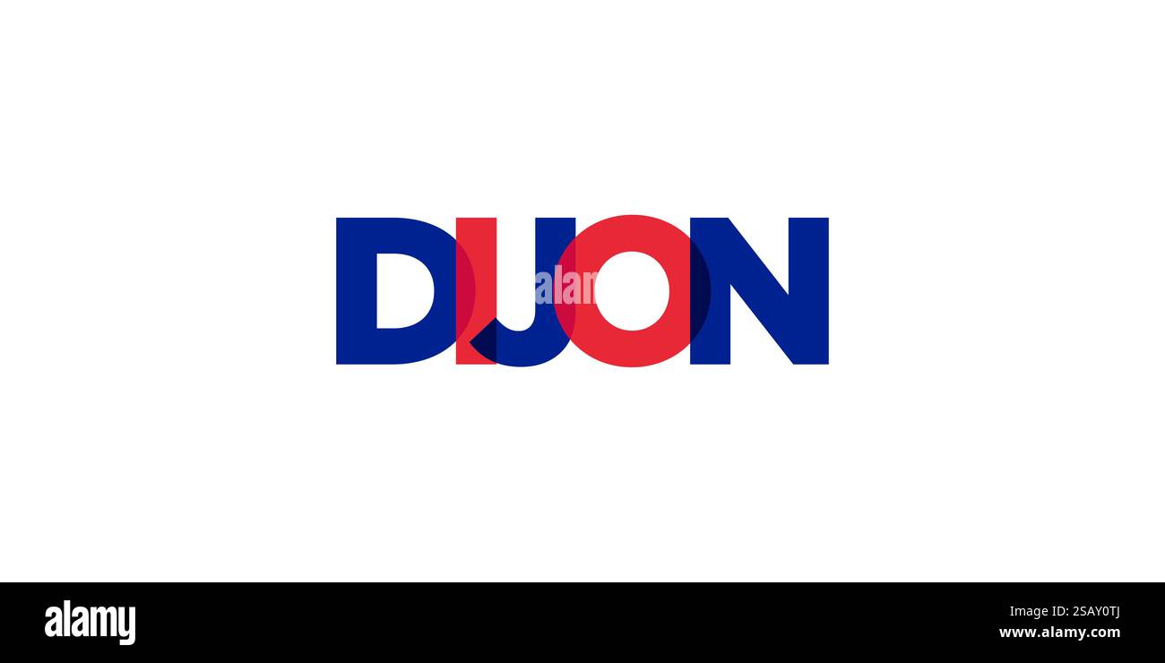 Dijon in the France emblem for print and web. Design features geometric ...