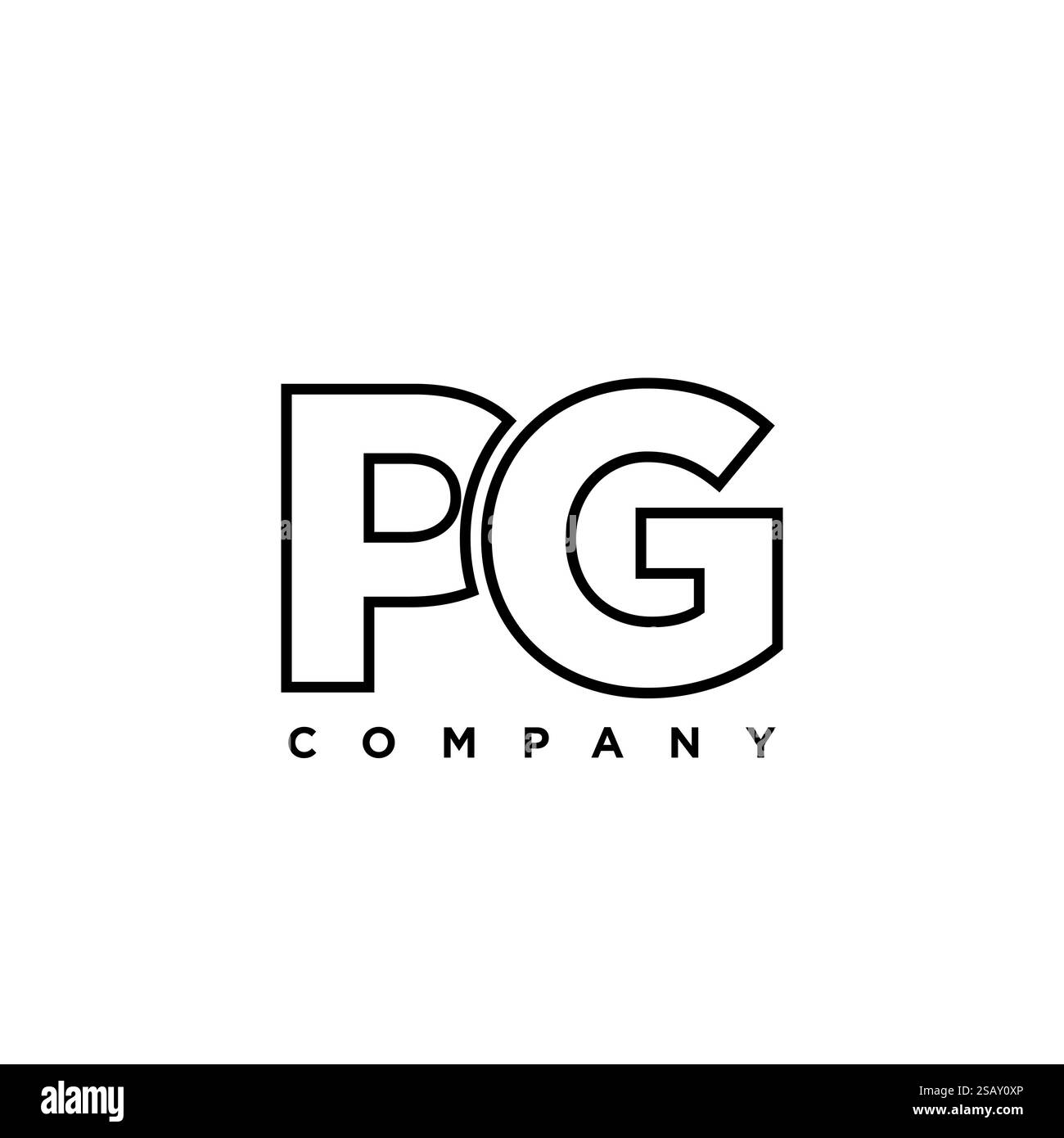 Letter pg logo hi-res stock photography and images - Alamy