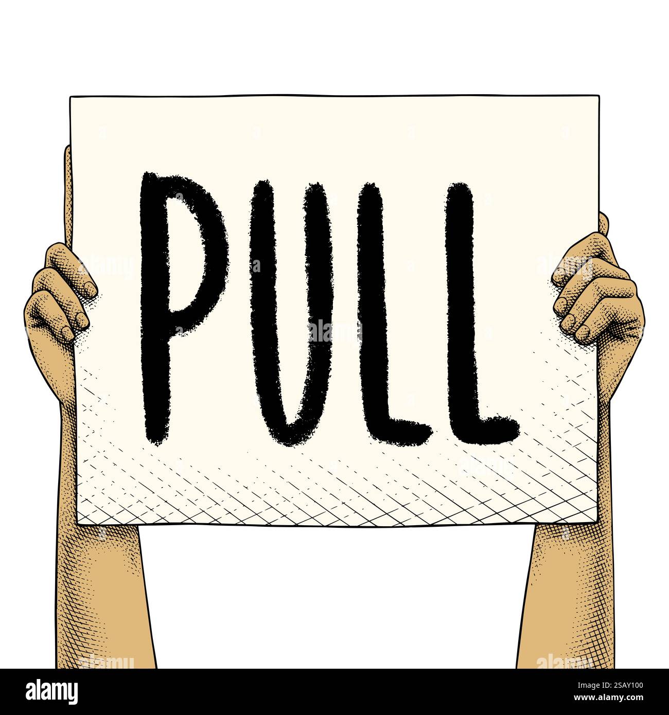 Social fight engraving Stock Vector Images - Alamy