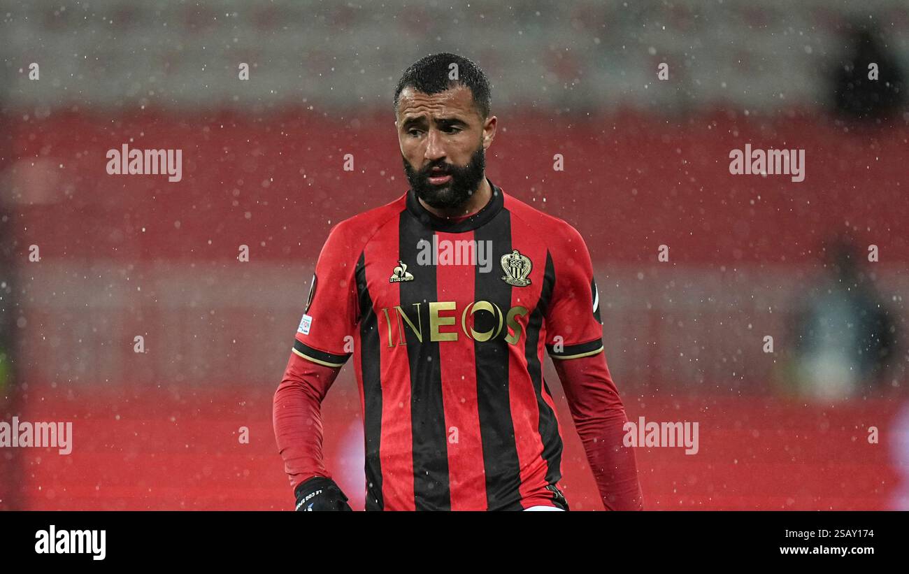 Nice's Ali Abdi during an Europa League soccer match at the Allianz ...