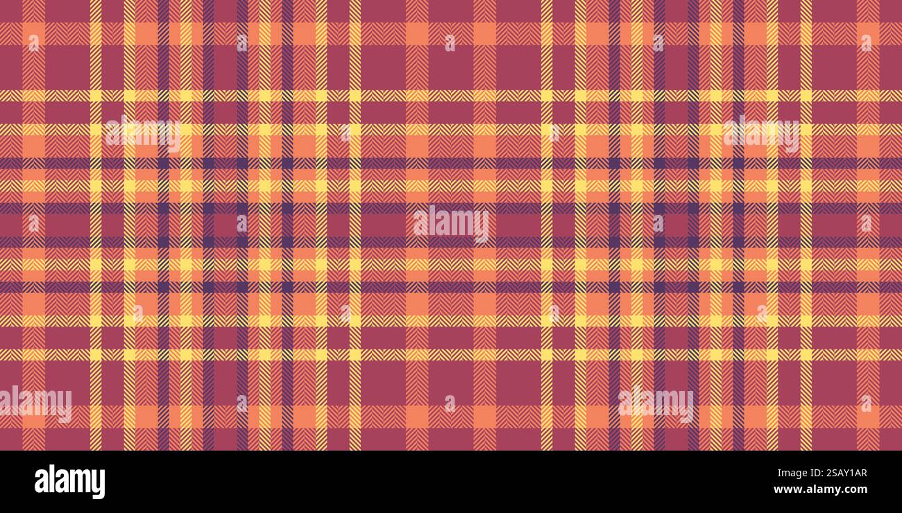 Aged vector seamless texture, geometrical check tartan fabric ...