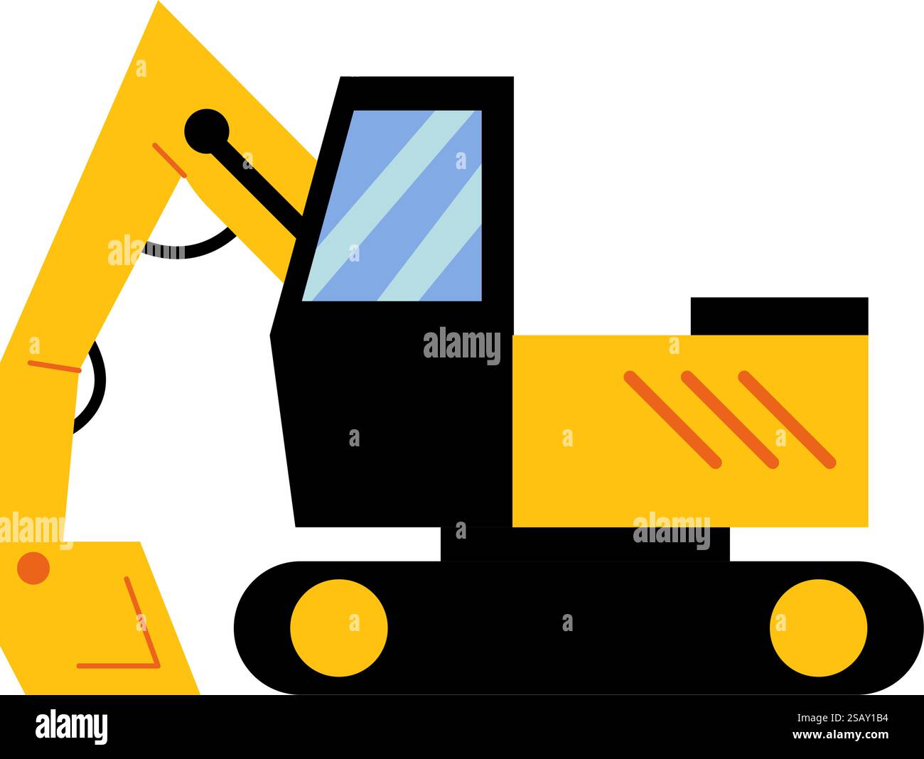 Excavator vehicle icon Stock Vector Image & Art - Alamy