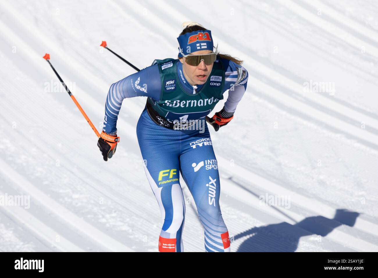 Cogne, Italy. 31st Jan, 2025. Joensuu Jasmi (FIN) during FIS Cross ...