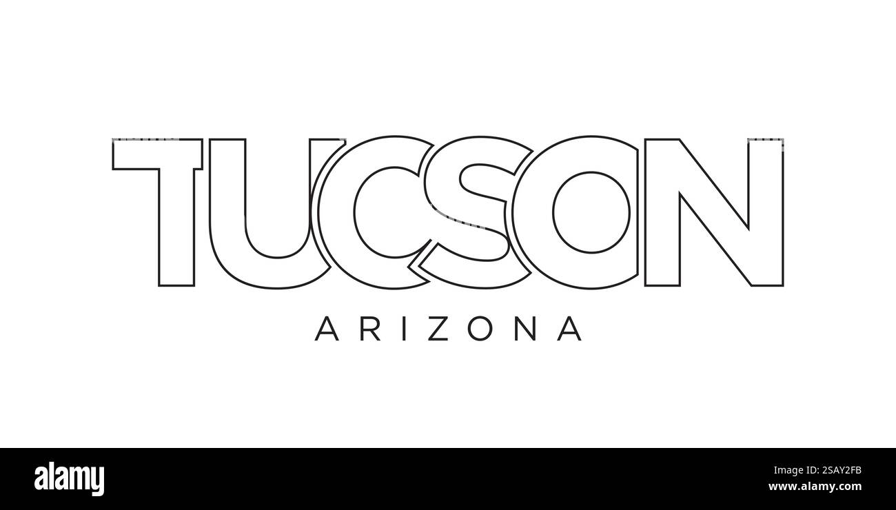 Tucson, Arizona, USA typography slogan design. America logo with ...
