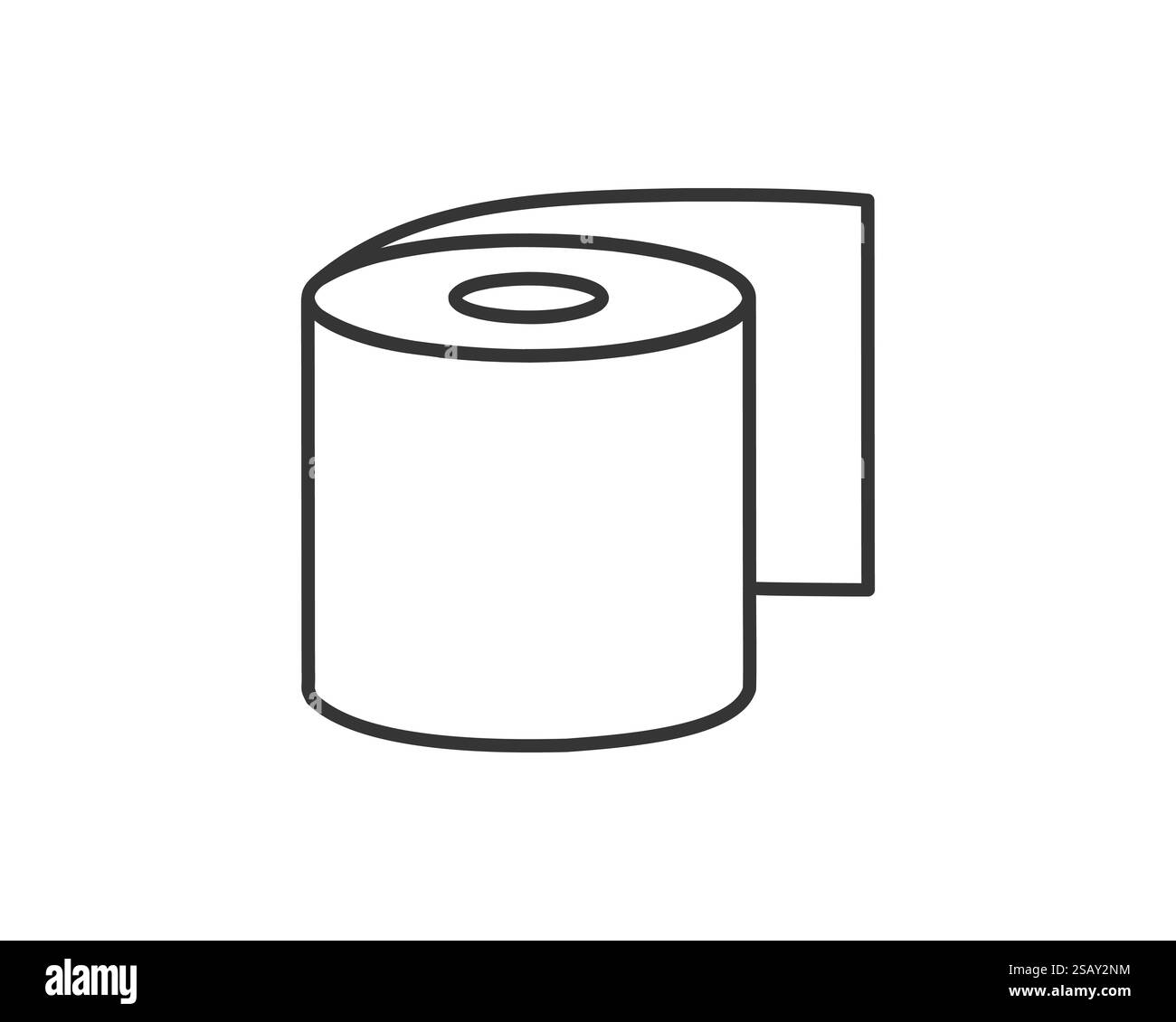 Toilet paper roll or tube icon design, template for wc. Bathroom ...