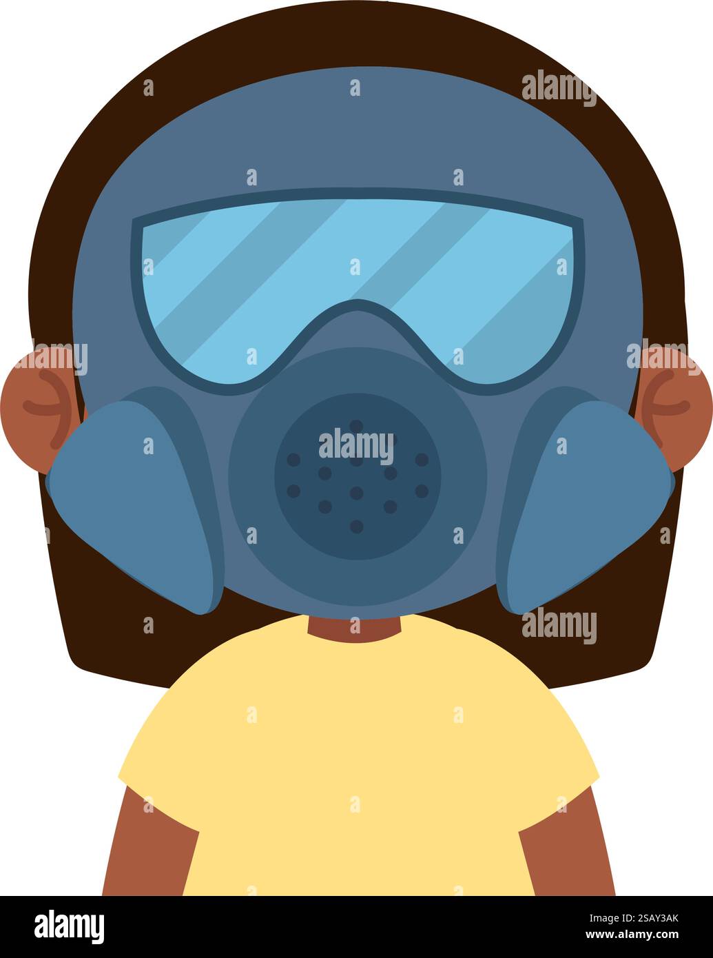 Girl gas mask Stock Vector Image & Art - Alamy