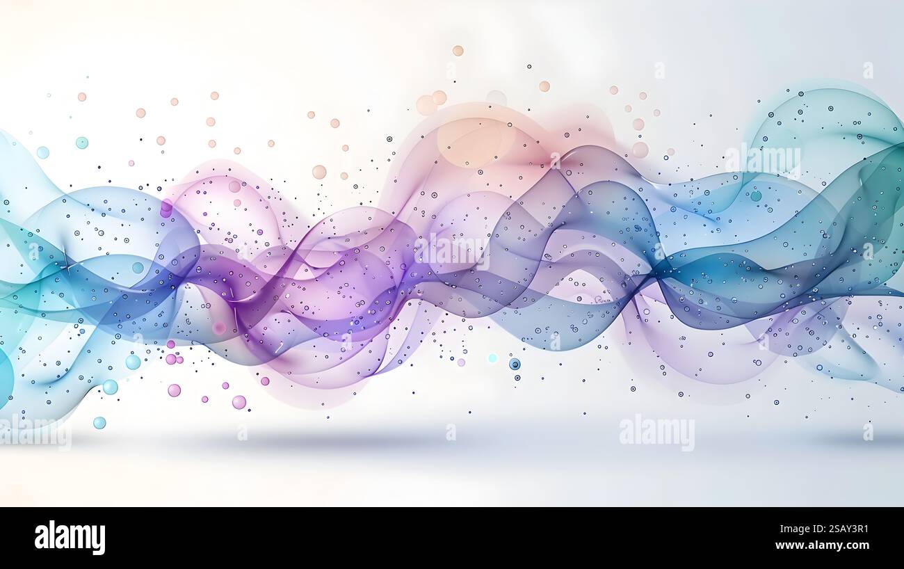 This digital features an abstract landscape composed of overlapping ...