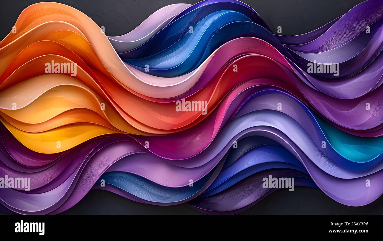 This captivating digital showcases a mesmerizing abstract landscape ...