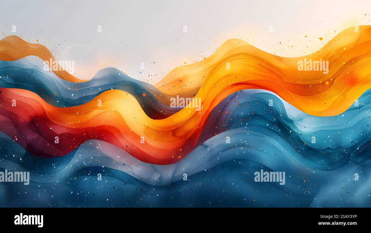 This captivating abstract artwork features a mesmerizing display of ...