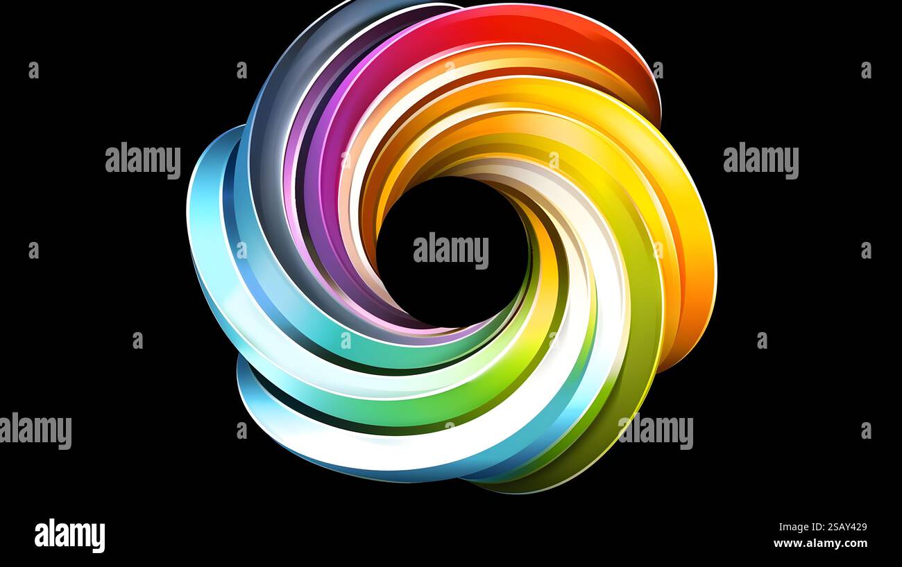 Dynamic circular motion logo hi-res stock photography and images - Alamy