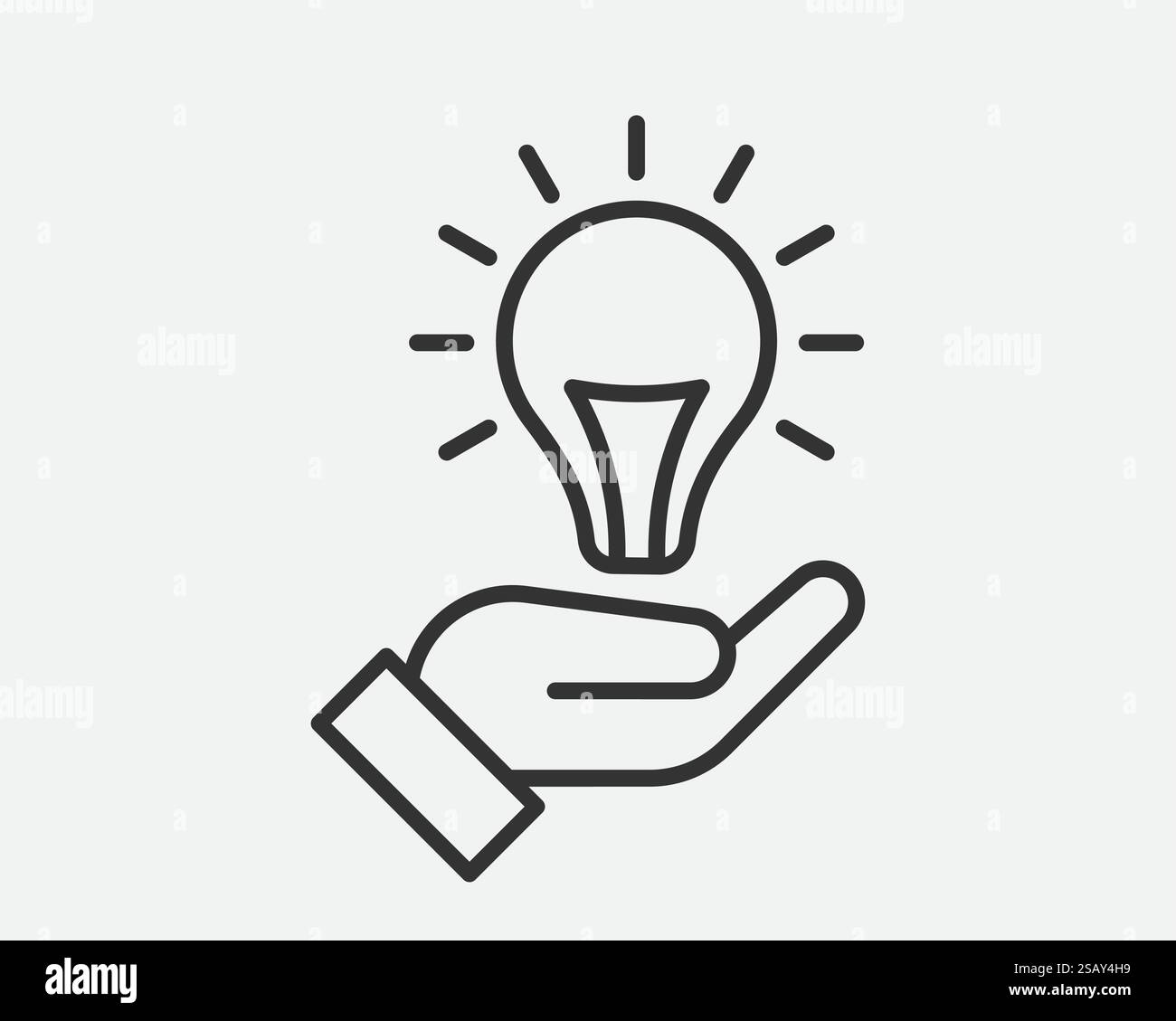 Light dimmer icon line flat trendy design. Electricity lamp saving ...