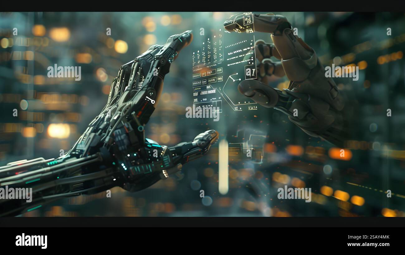 This captivating image depicts the digital entity taking its first ...