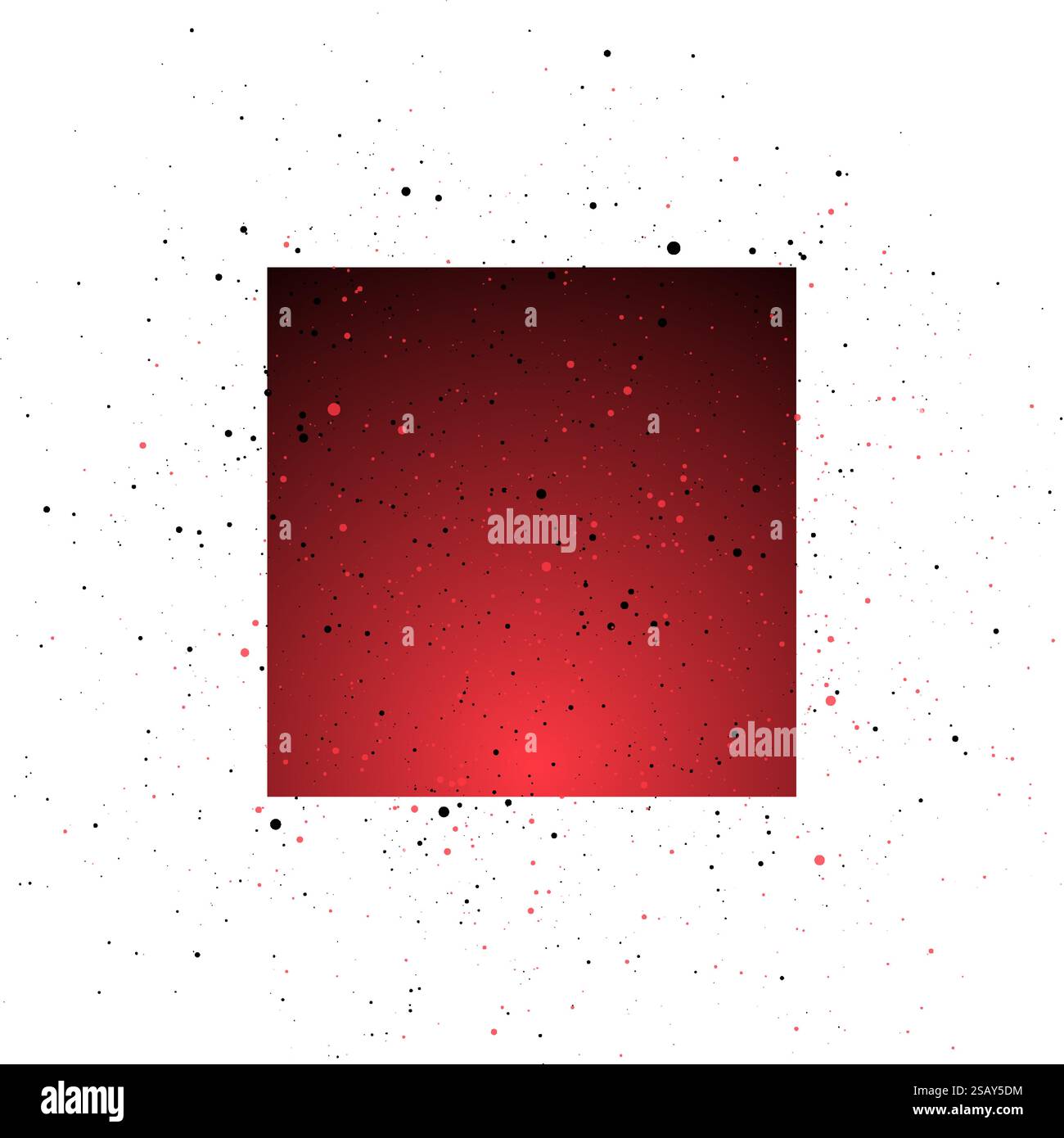 Red black abstract digital square Cut Out Stock Images & Pictures - Alamy