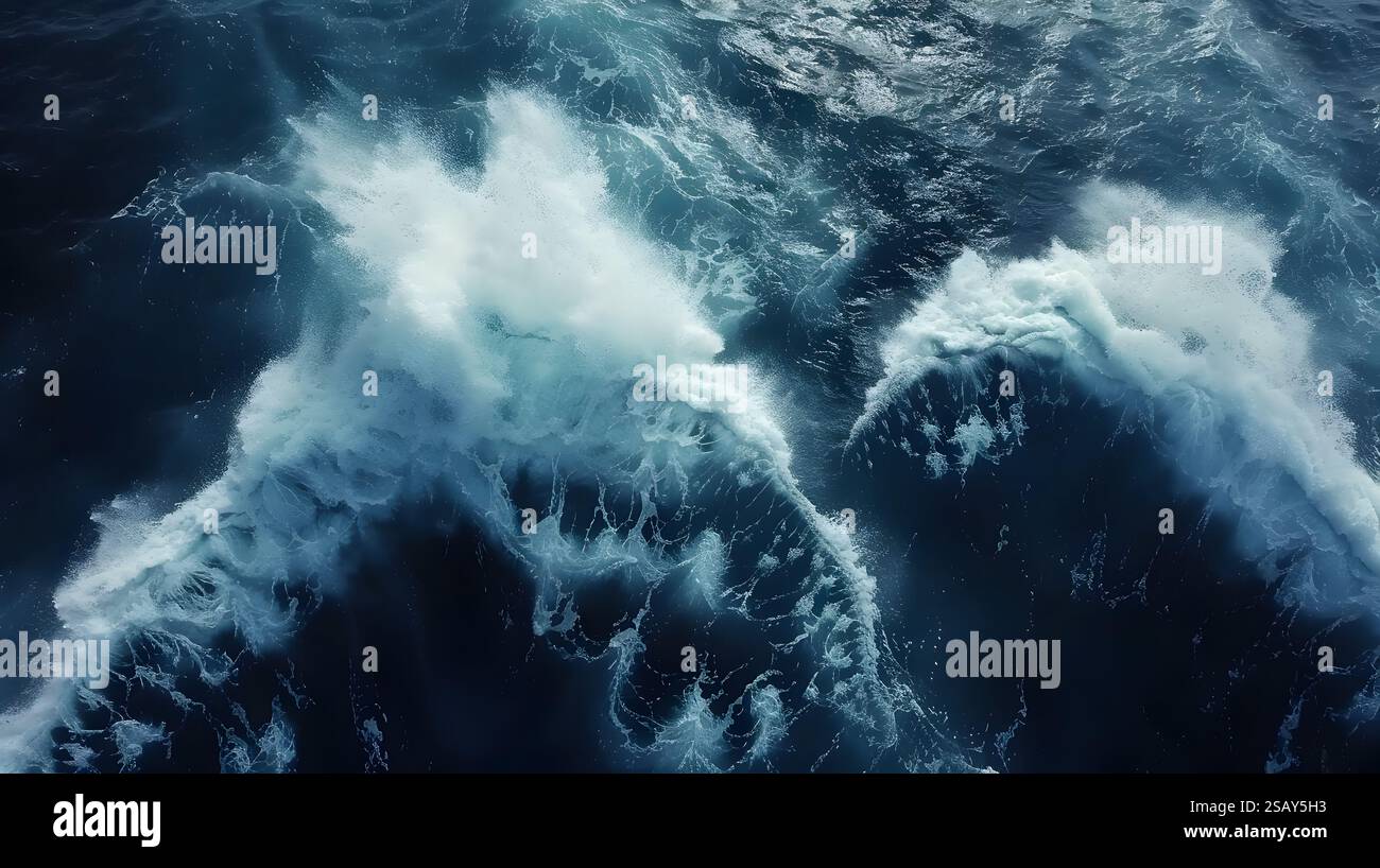 This awe-inspiring image captures the raw power and beauty of the ocean ...